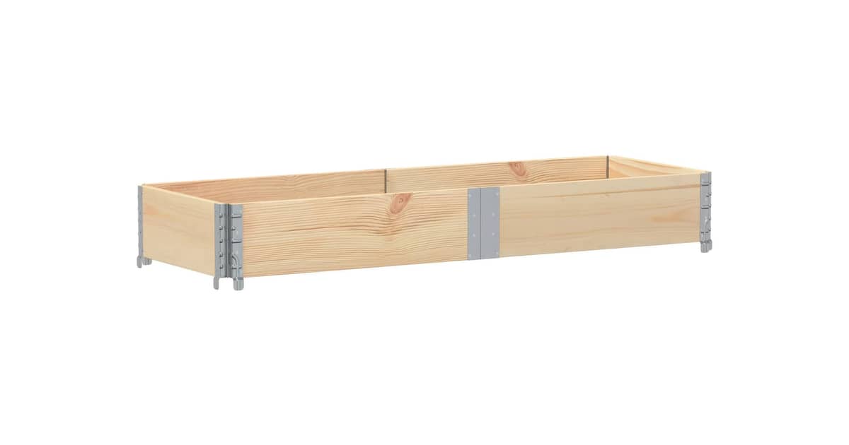 GardenStax Wooden Raised Garden Bed 120cm x 40cm Natural | Trade Tested NZ