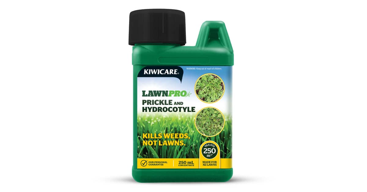 Kiwicare LawnPro Prickle & Hydrocotyle 250ml - Fertiliser & Weedkiller ...