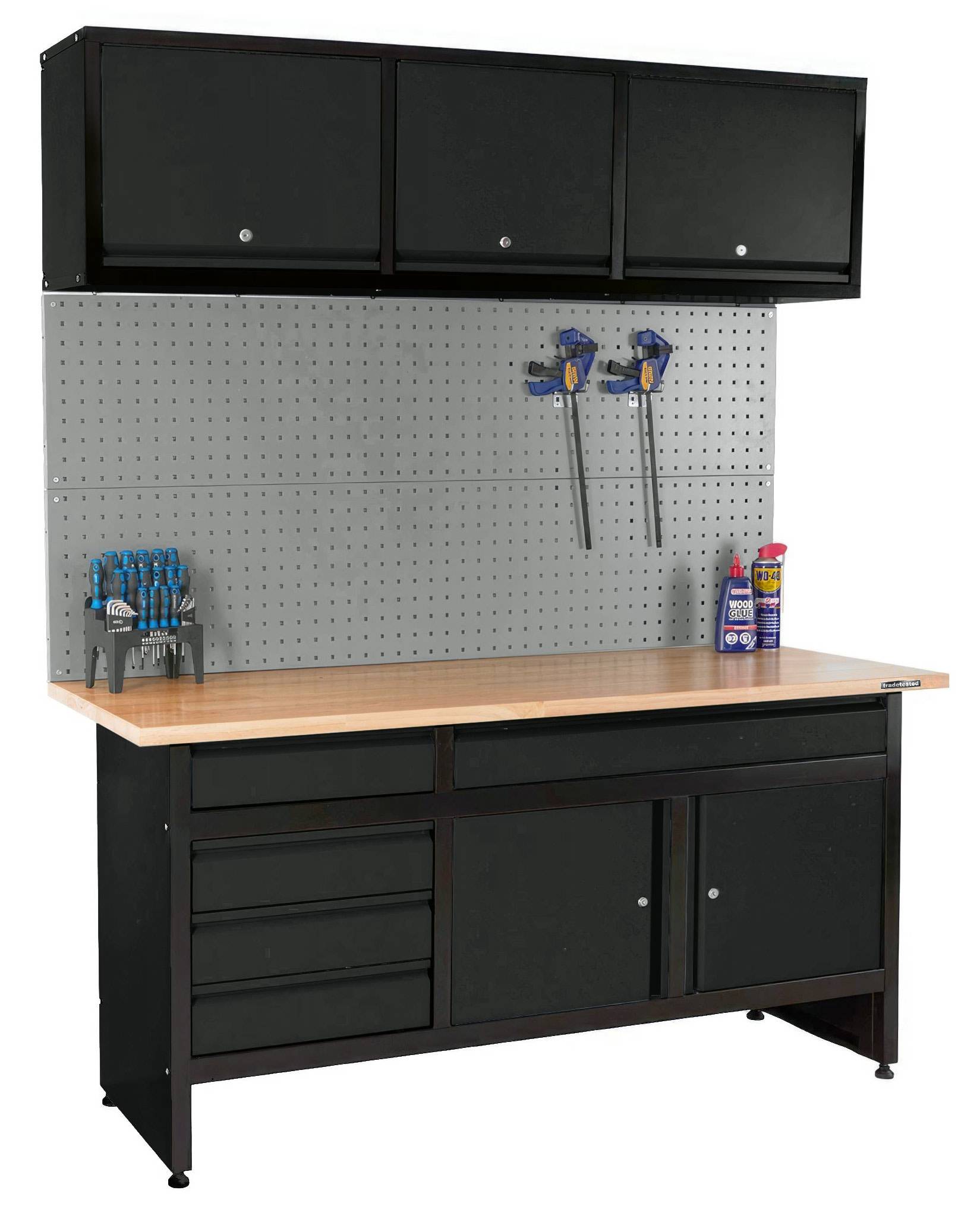 Garage Workbench & Storage System 170cm - Workbenches - Workbenches ...