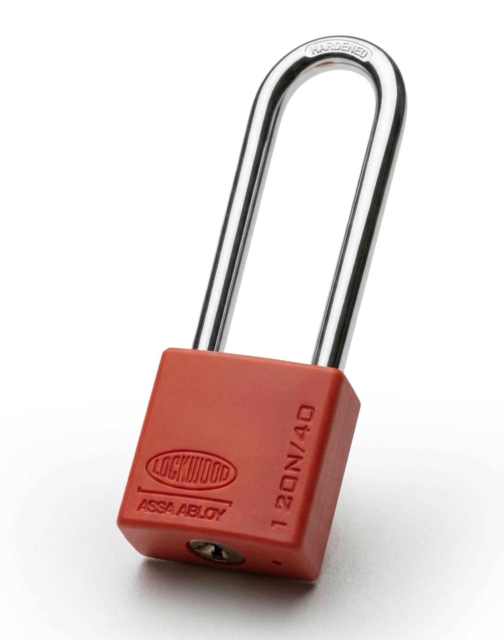 Lockwood 120N Padlock 40/80mm with Silicon Jacket Red - Safes - Safety ...