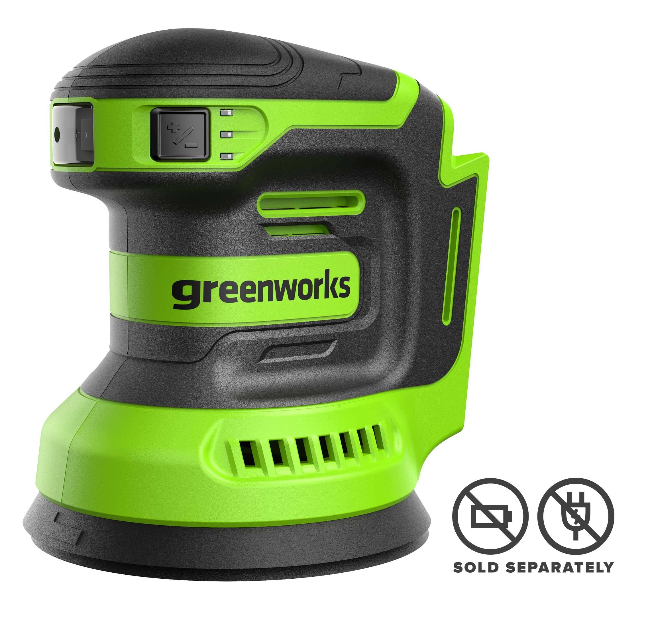Greenworks 24V Random Orbital Sander 125mm Skin - Sanders - Power Tools ...