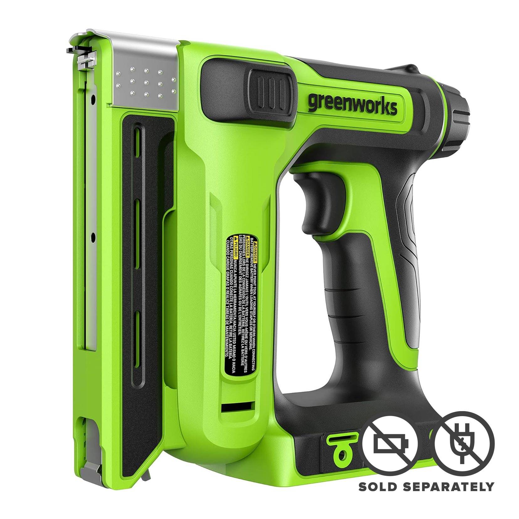 Greenworks 24V Crown Stapler Bradder 3/8" Skin - Staple Guns & Staples ...