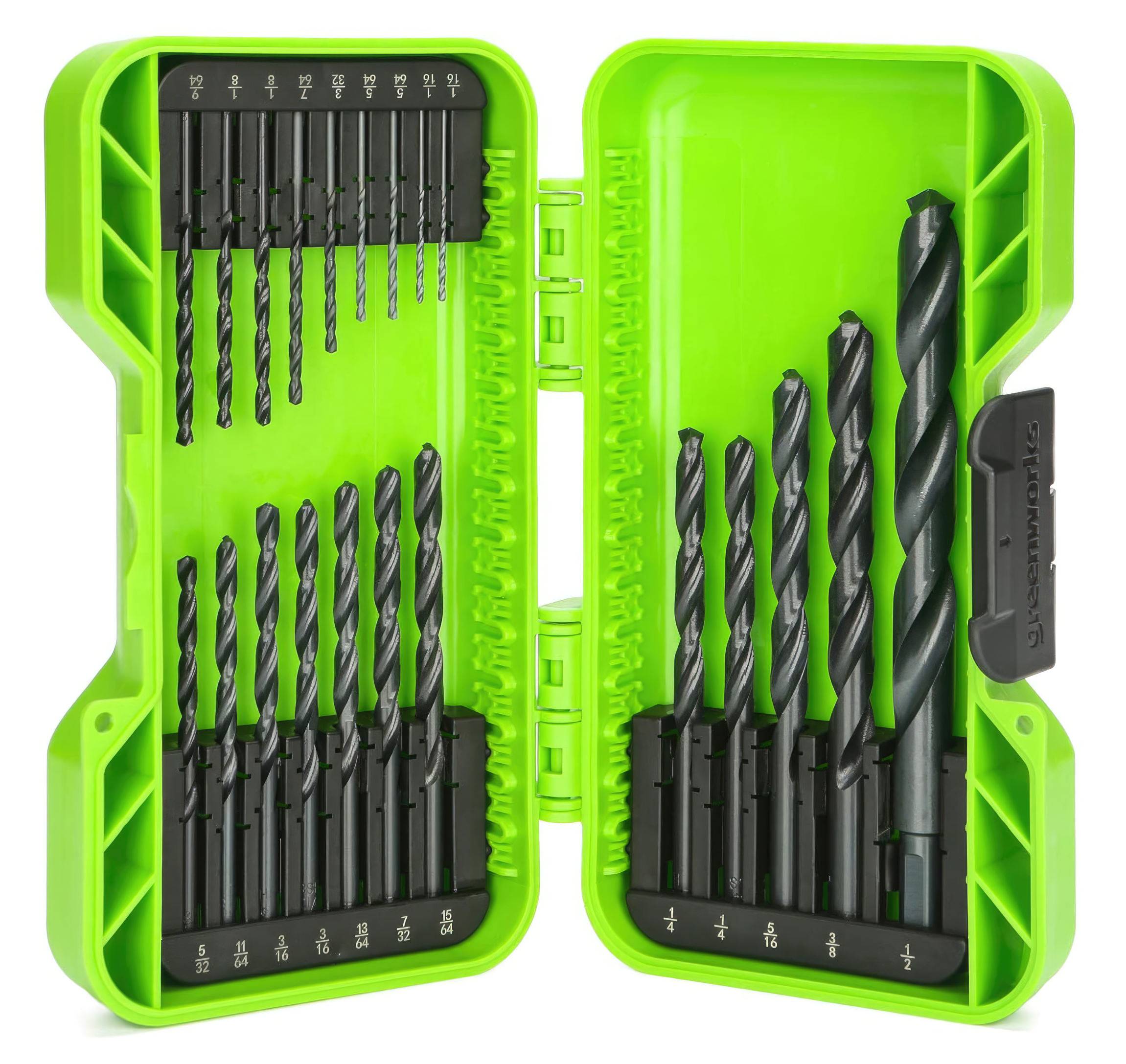 Greenworks Black Oxide Drill Bit Set 21 Piece - Drill Bit Sets ...