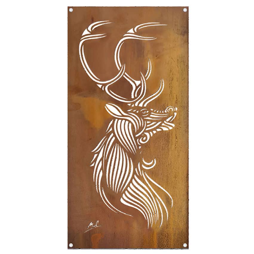 Strol SmartScreen Roaring Stag 600mm x 1200mm Corten Steel - Privacy ...