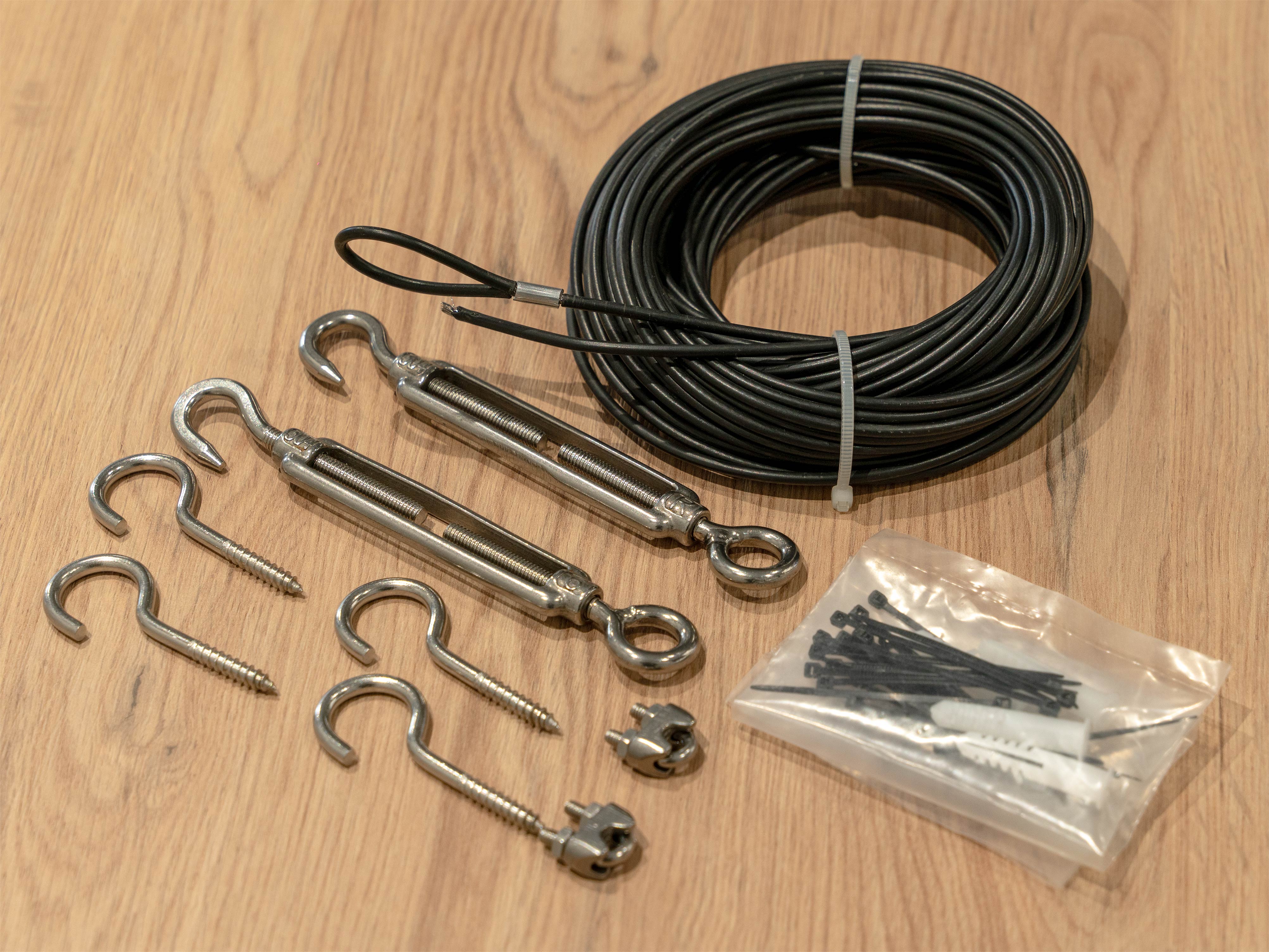 Festoon Light Support Wire Kit 20m - Lighting - Marquees & Events ...