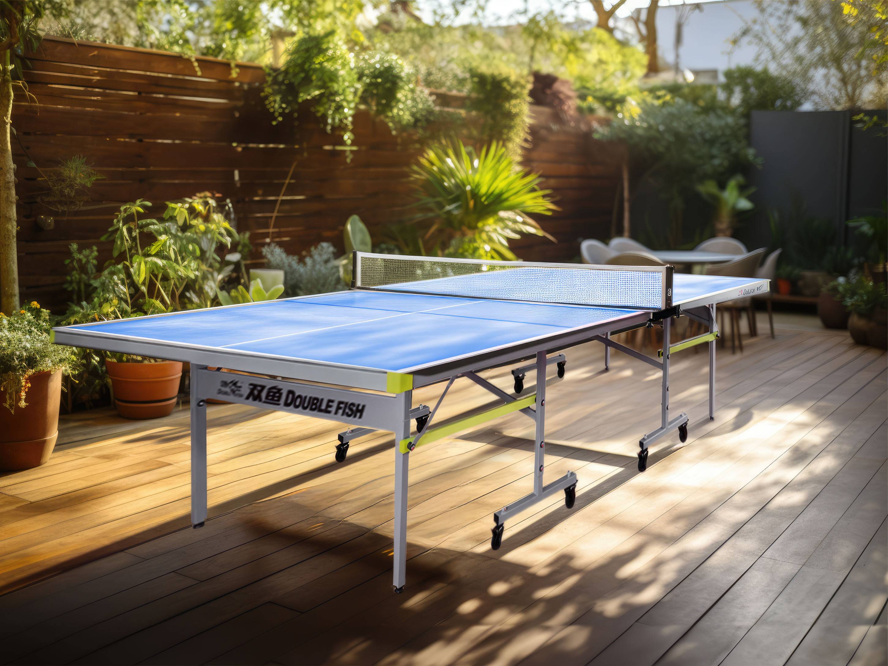 Double Fish Outdoor Table Tennis Table - Tables - Table Tennis - Sports ...