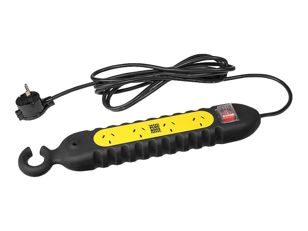 HPM Plug Boss Powerboard 4 Outlet 3m - Power Boards - Electrical ...