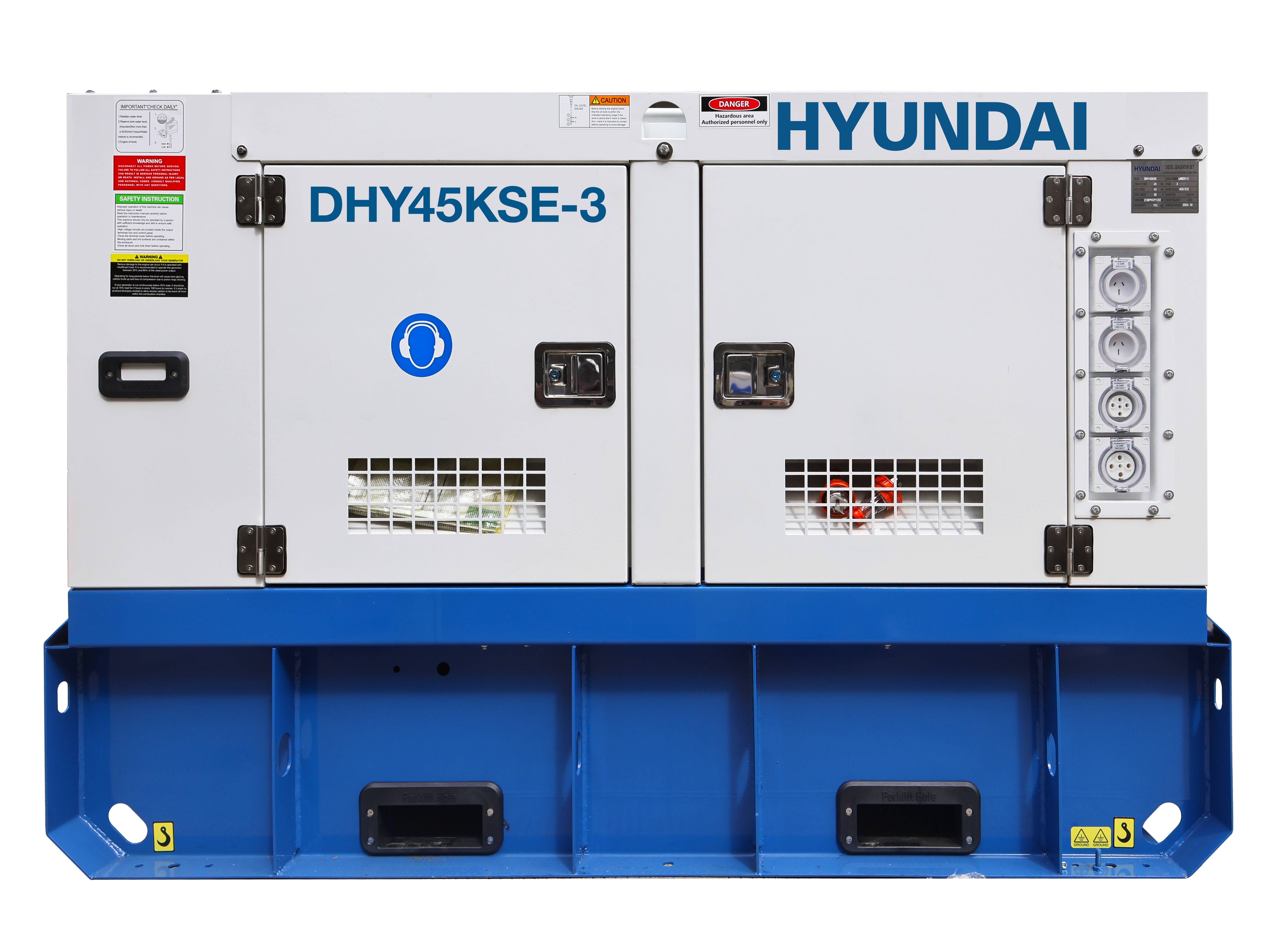 Hyundai Diesel Standby Generator 45kVA - Standby Generators ...