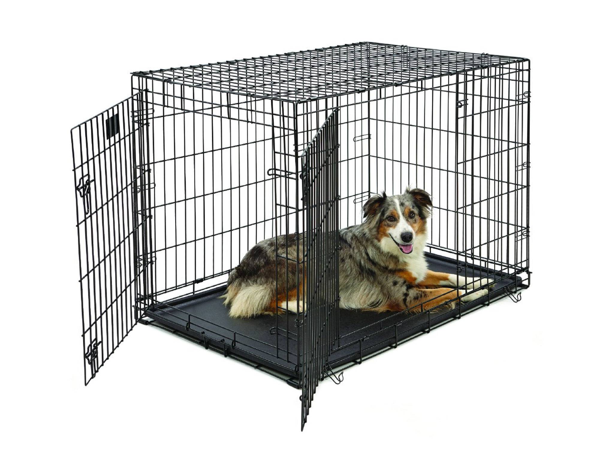 Fetch Dog Crate Cage Double Door Foldable - X-Large - Dog Crates - Pet ...