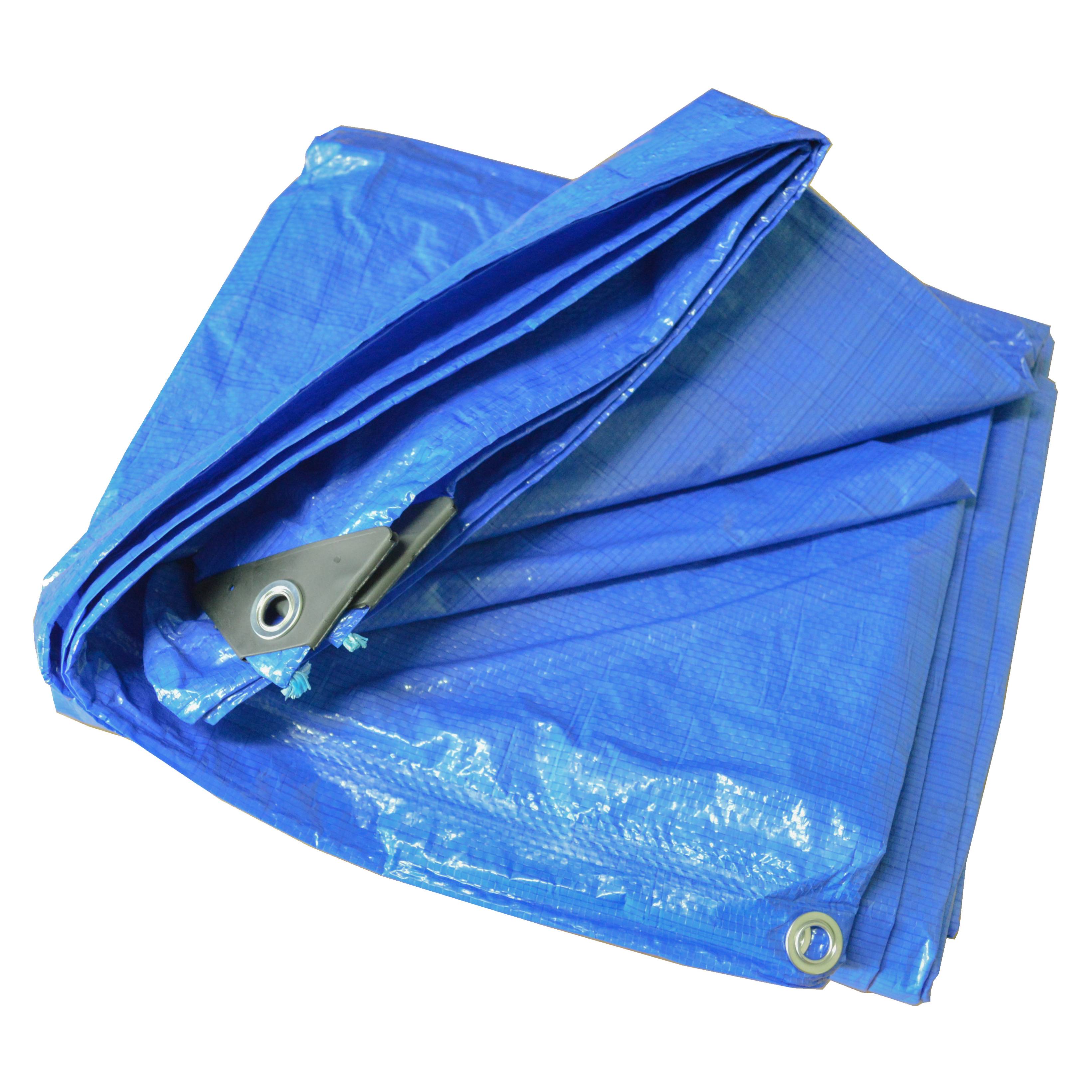 Tarpaulin 90gsm Blue Polyethylene 3.0m x 3.6m - Tarpaulins - Garage at ...